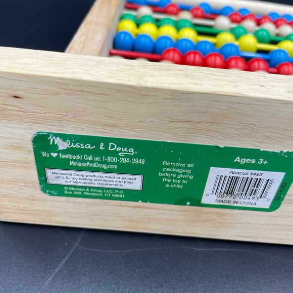 Melissa & Doug | Toys | Melissa Doug Abacus Classic Wooden Counting Toy ...